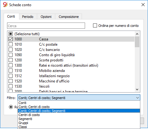 Schede conto/categoria - Mastrini - Libro mastro | Banana Contabilità ...